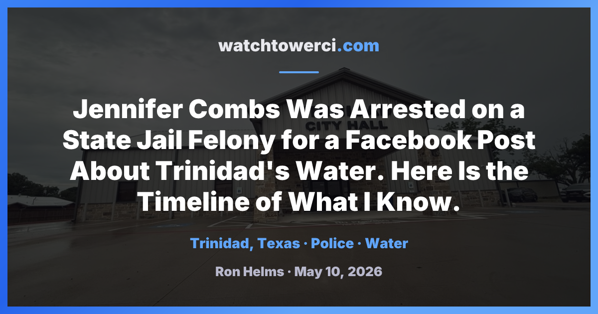 Jennifer Combs Was Arrested on a State Jail Felony for a Facebook Post ...